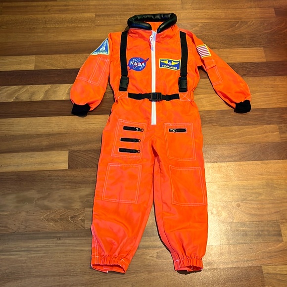 Costumes | Nasa Commander Space Suit For Kids Sz 46 One Piece | Poshmark